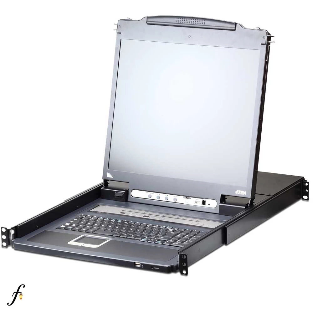 KVM سوییچ LCD کنسول 16 پورت VGA آتن مدل CL5716